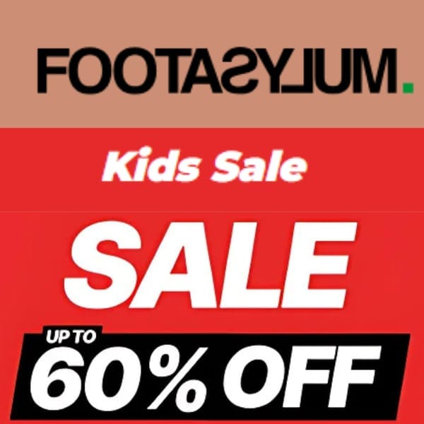 Footasylum Sale - up to 60% off on Kid's Fashion! at Footasylum
