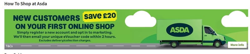 ASDA Groceries £20 Off First Order Of £60 Or More - 15,000 Available at ...