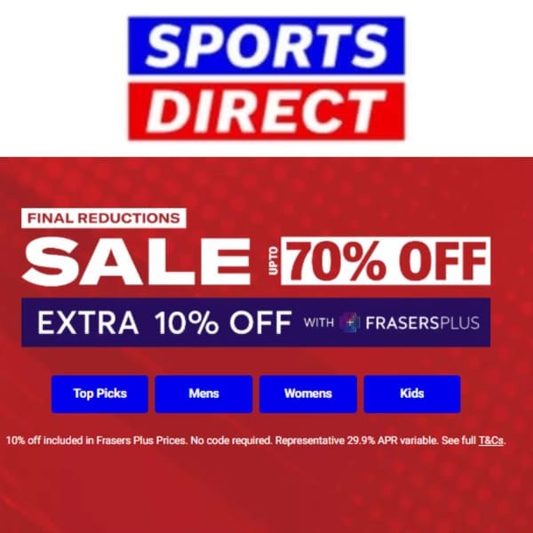 Sport Direct Final Reductions Sale - up to 70% off Women's Fashion! at ...