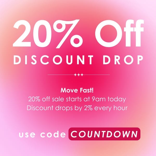20% off Discount Drop