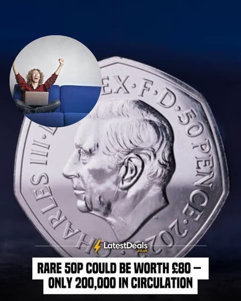 Rare 50p Could Be Worth £80 – Only 200,000 in Circulation
