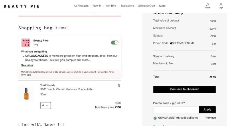 Up to 20% off Sitewide Promo Code at Beauty Pie