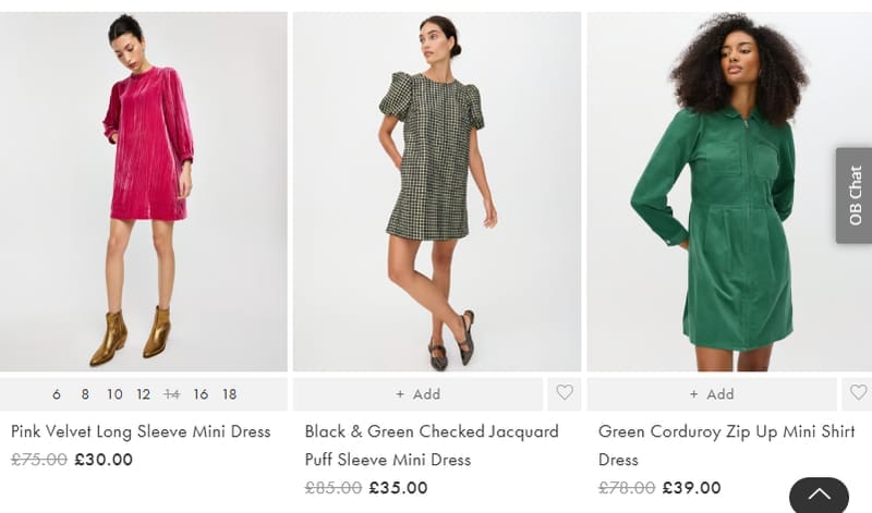 Oliver Bonas Seasonal Sale - up to 60% off on Clothing! at Oliver Bonas