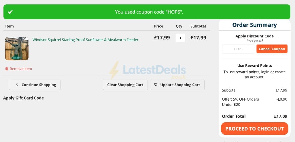Garden Bird Discount Code - 25% Off in June 2026