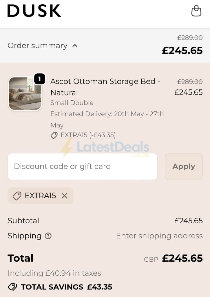 Dusk Discount Code - 70% Off in May 2026