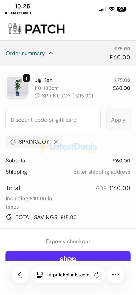 Patch Plants Discount Code - 40% Off in June 2026