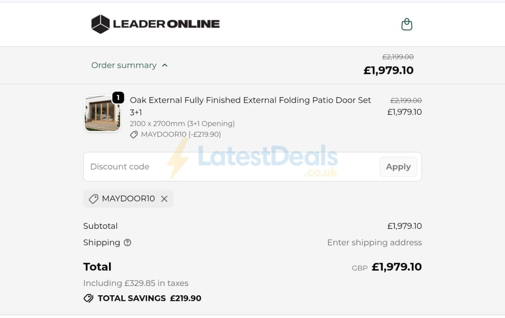 Leader Online Discount Code - £50 Off in May 2026