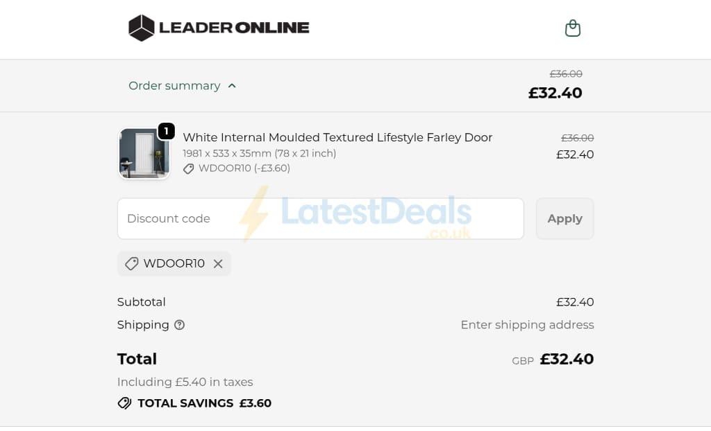 Leader Online Discount Code - £50 Off in May 2026