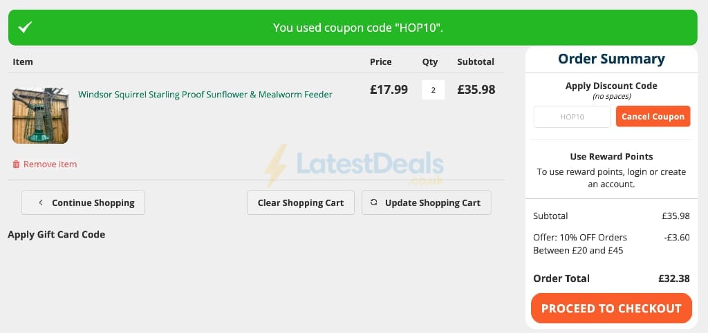 Garden Bird Discount Code - 25% Off in June 2026