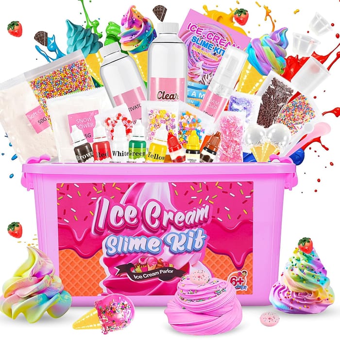 Grriopi Slime Kit, Ice Cream Slime Making Craft for Kids, £16.89 at Amazon