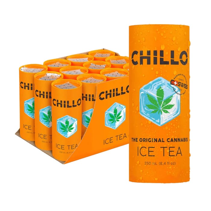 Chillo the Original Cannabis Ice Tea THC Free, £2.99 at Discount Dragon