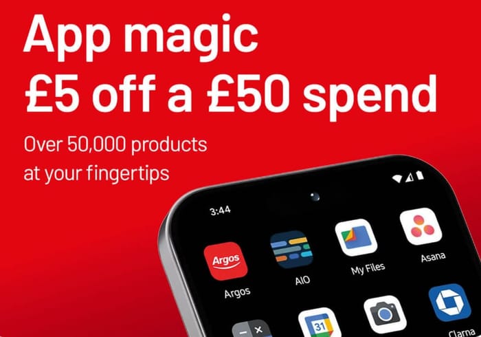 Argos - Download The App Get £5 Off £50 Voucher at Argos