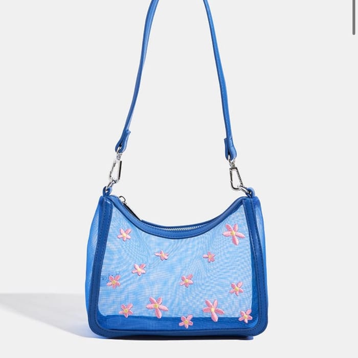 Maia Blue Mesh Cross Body Bag, £10 at Skinny Dip London