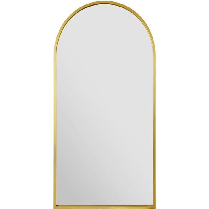 MirrorOutlet the Arcus Gold Framed Arched Garden Wall Mirror 180 X 90cm ...