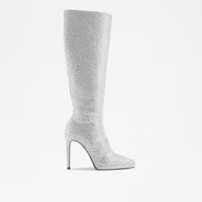 Spotlight Crystal Knee High Boot Size 4/5/6, £200 at Russell & Bromley