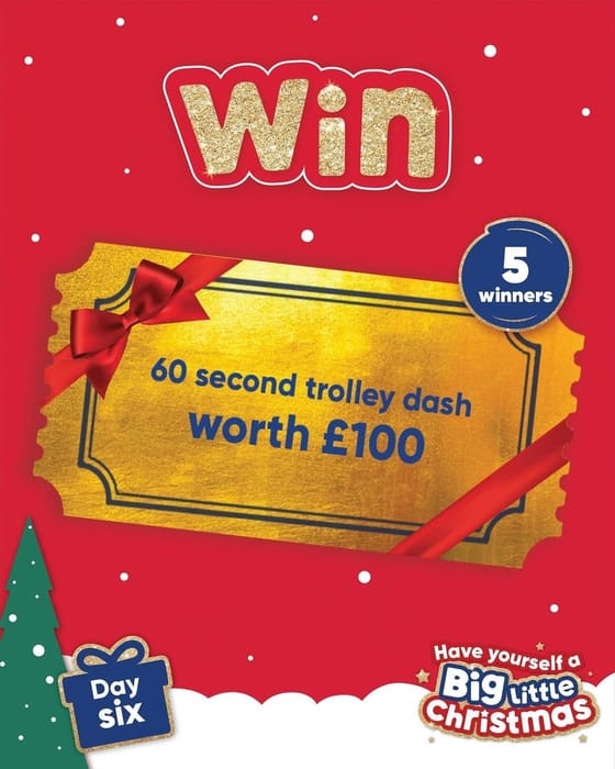 Win a 60 Second Trolley Dash worth £100 at the Works.