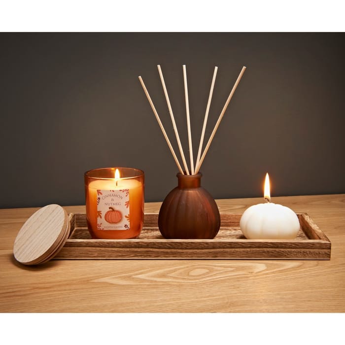 Pumpkin Diffuser & Candle Set, £1 at B&M