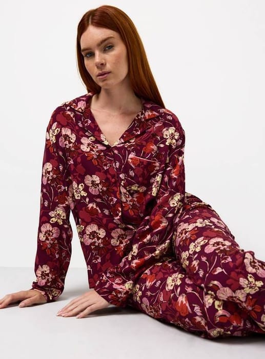 Plum Vintage Floral Printed Traditional Pyjamas, £12 at Sainsbury's