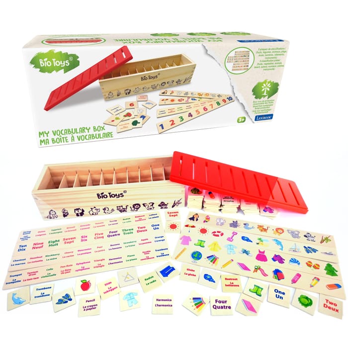 LEXIBOOK Bio Toys Wooden Bilingual Vocabulary Sorting Box, £3.26 at Amazon