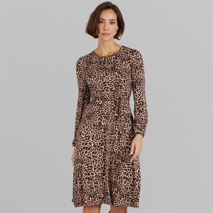 Crew Clothing Womens Printed Dress Leopard Print, £34.99 at MandM Direct