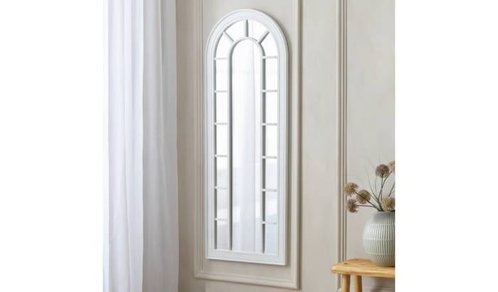 Argos Home White Window Arch Wall Mirror - 122x46cm, £25 at Argos