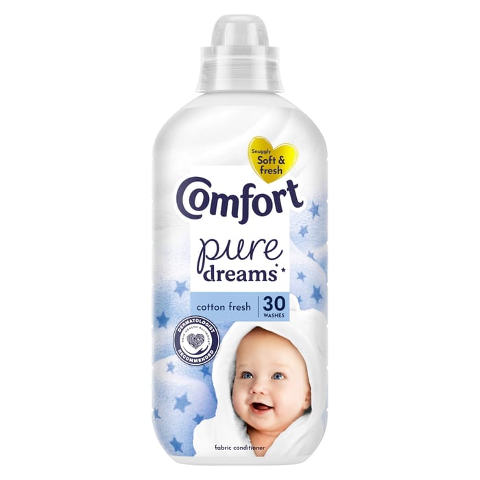 Comfort Pure Dreams Cotton Fresh Fabric Conditioner, 30 Washes, £1.98 ...