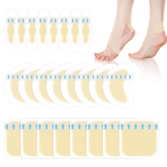 Lasuroa 24 Gel Foot Plasters, Waterproof Cushion Pads for Feet, £3.03 ...