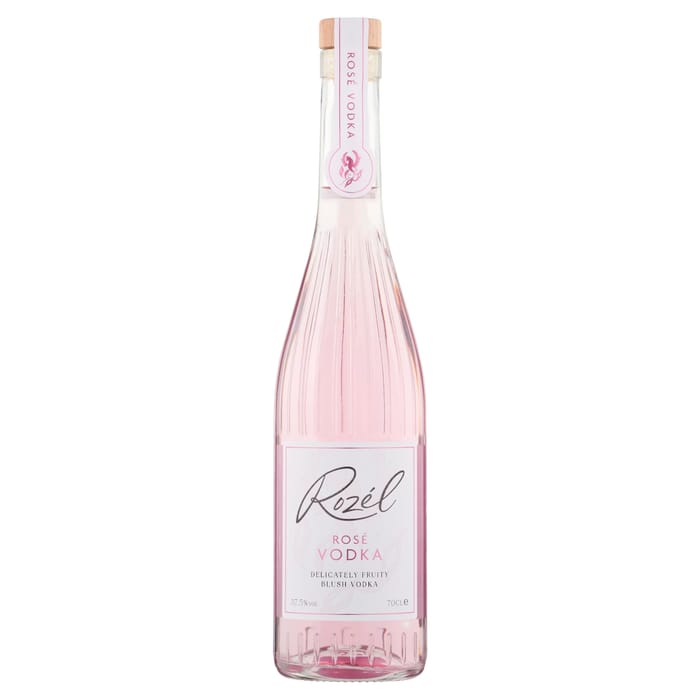 Rozl Rose Vodka, White Peach & Raspberry Flavoured Vodka, 37.5% - 70cl ...