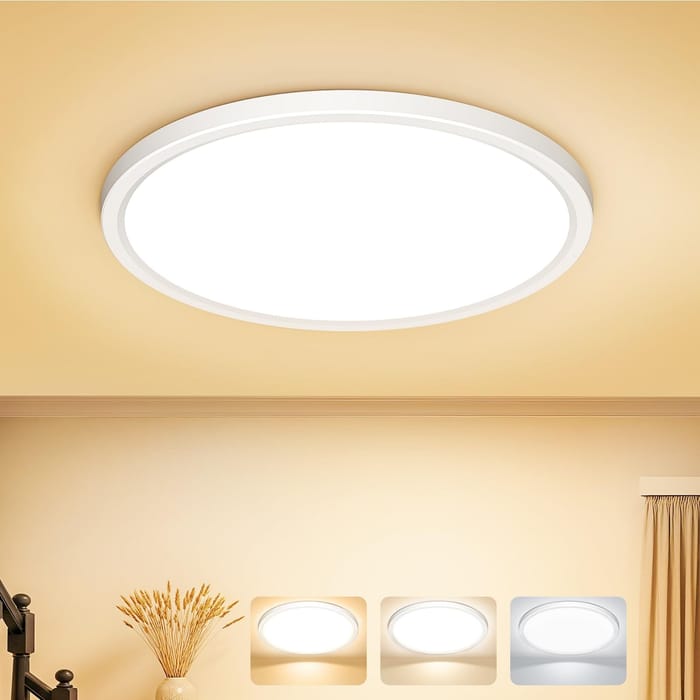 ONEWEST LED Ceiling Light, Adjustable Color, Waterproof, 1500LM, 18CM ...