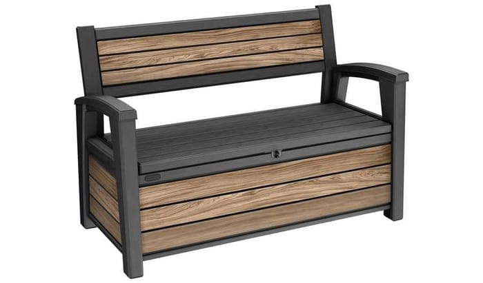 Keter Signature Storage Bench in Oak, £120 at Argos