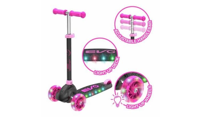 Evo Eclipse Kids 3 Wheel Scooter - Pink, £24 at Argos