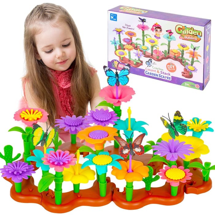 Flower Garden Building Toy Set, £8.49 at Amazon