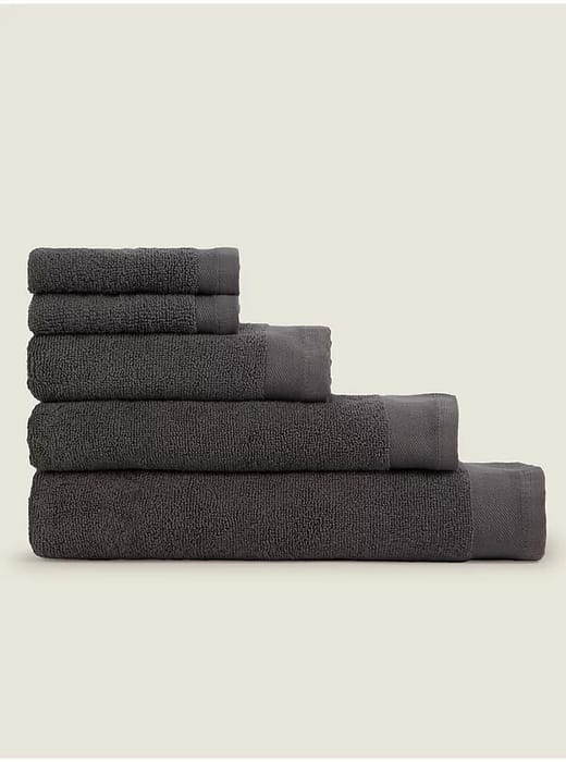 Charcoal Cotton Bath Towel Range, £0.78 at ASDA