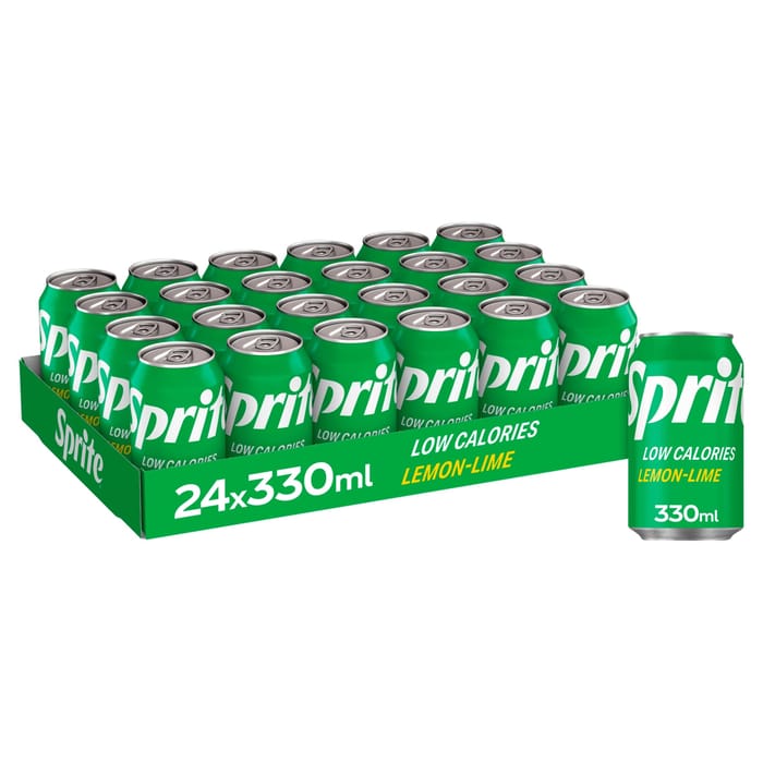 Sprite Low-Calorie Lemon-Lime Drink Can 330 Ml Pack of 24, £8.50 at Amazon