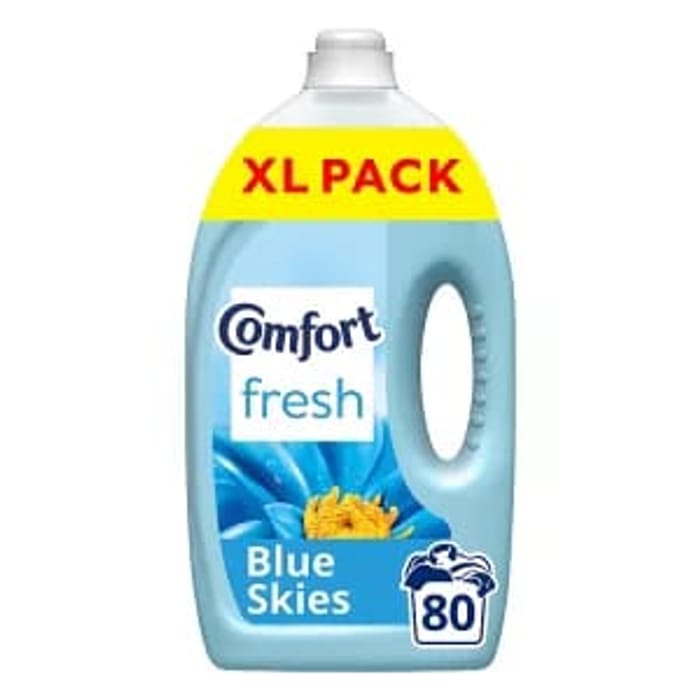 Comfort Fabric Conditioner Blue Skies, 80 Washes, £3.75 at ASDA
