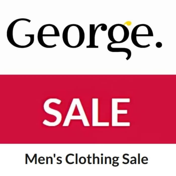 ASDA George Sale - up to 50% off on Men's Clothing! at ASDA