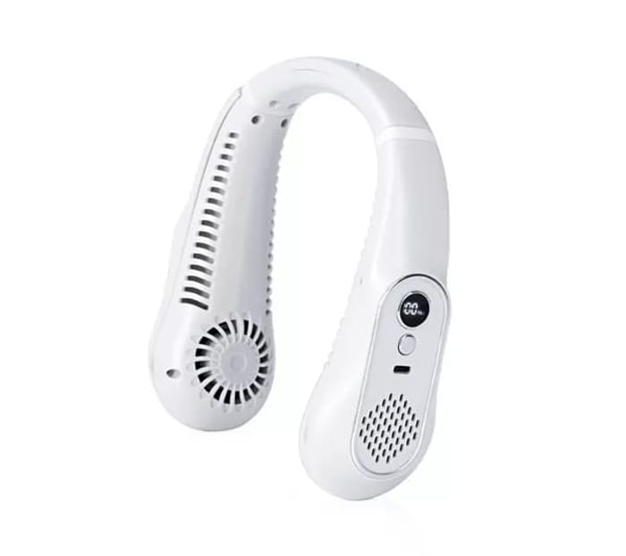 STATUS Rechargeable Neck Fan - White, £9 at Currys