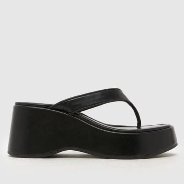 Schuh Tonio Chunky Toe Post in Black, £20.99 at Schuh