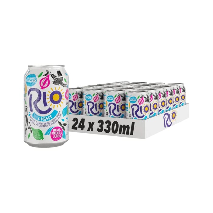 Rio Tropical Light 24x330ml, £11.99 at Peeko