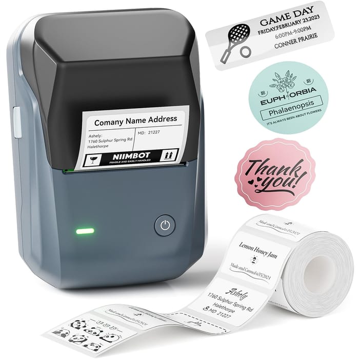 Bluetooth Label Maker Machine - Only £12.99 at Amazon
