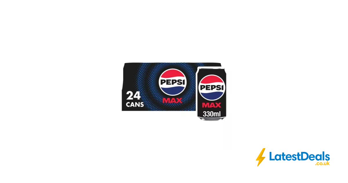 Pepsi Max No Sugar Cola Cans 24 X 330ml, £7.50 at ASDA