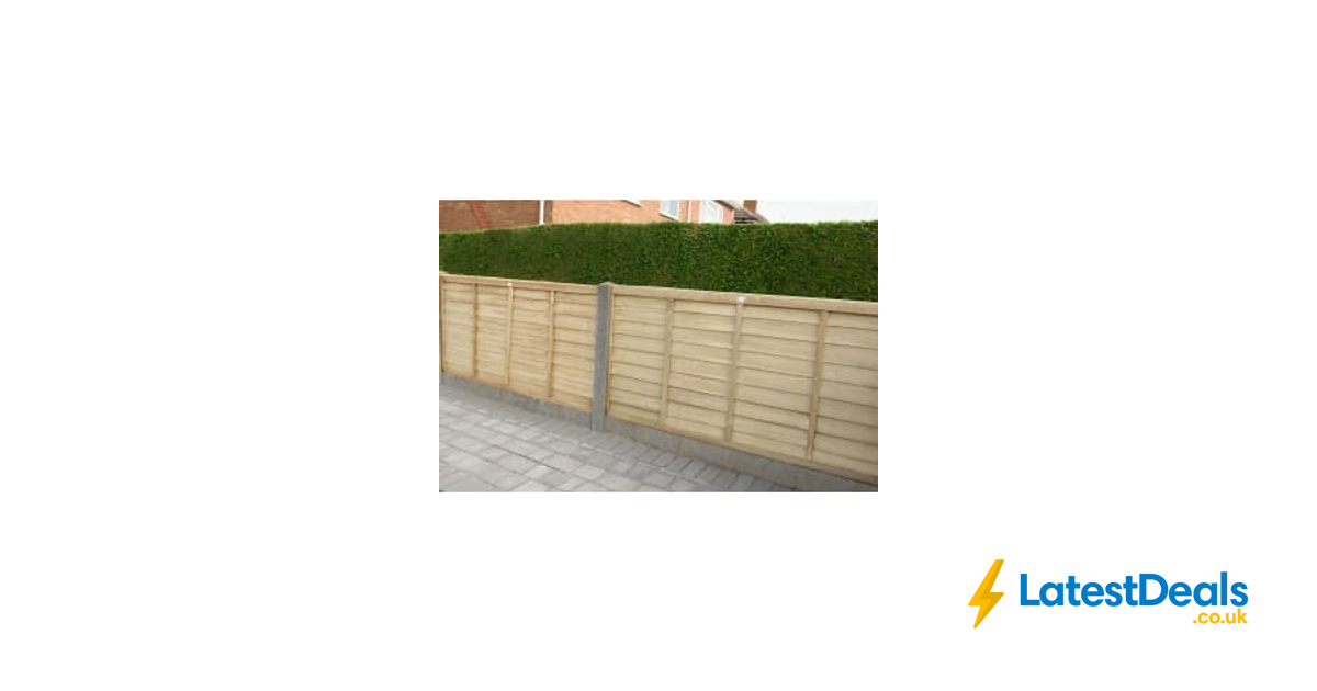 Forest Garden Pressure Treated Overlap Fence Panel 6x3ft, £22 at Wickes