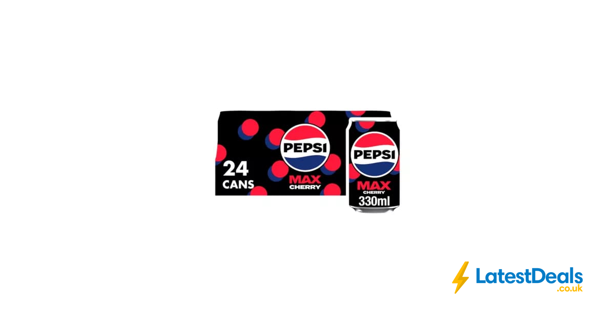 Pepsi Max Cherry No Sugar Cola Cans 24 X 330ml, £7.50 at ASDA