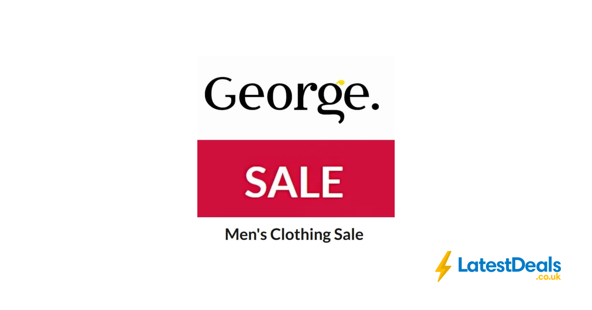 ASDA George Sale - up to 50% off on Men's Clothing! at ASDA
