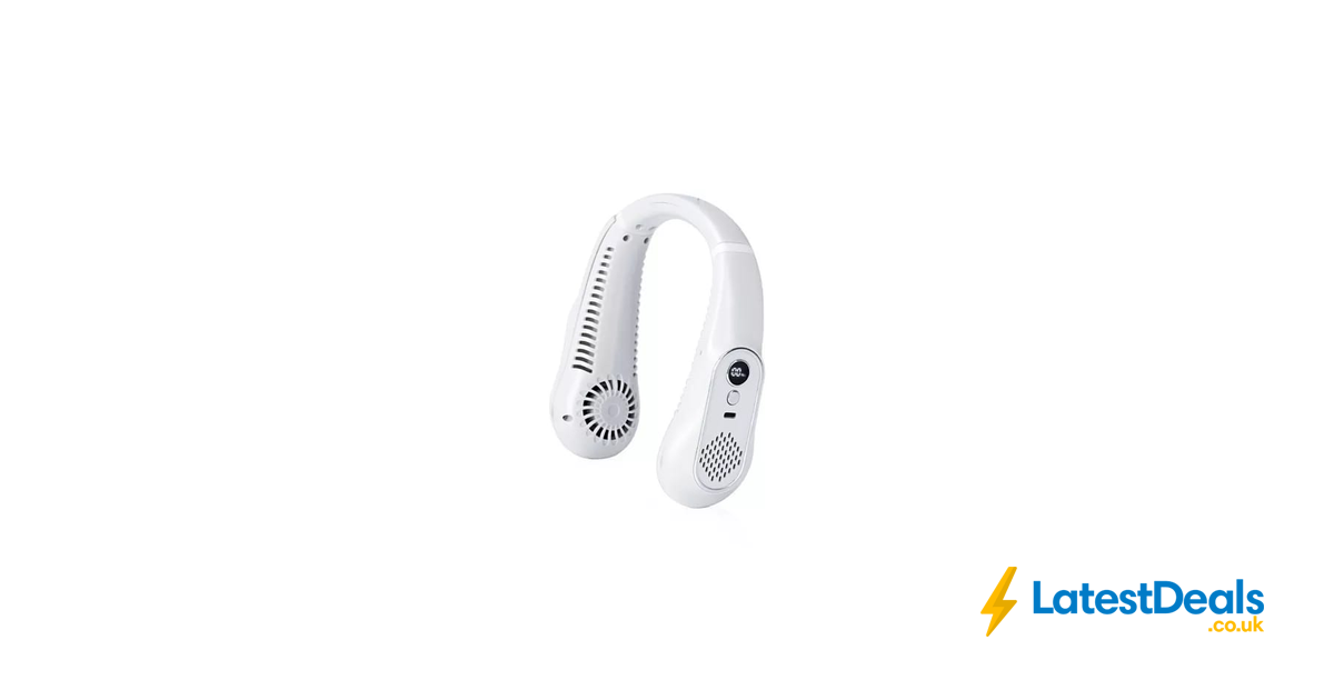 STATUS Rechargeable Neck Fan - White, £9 at Currys