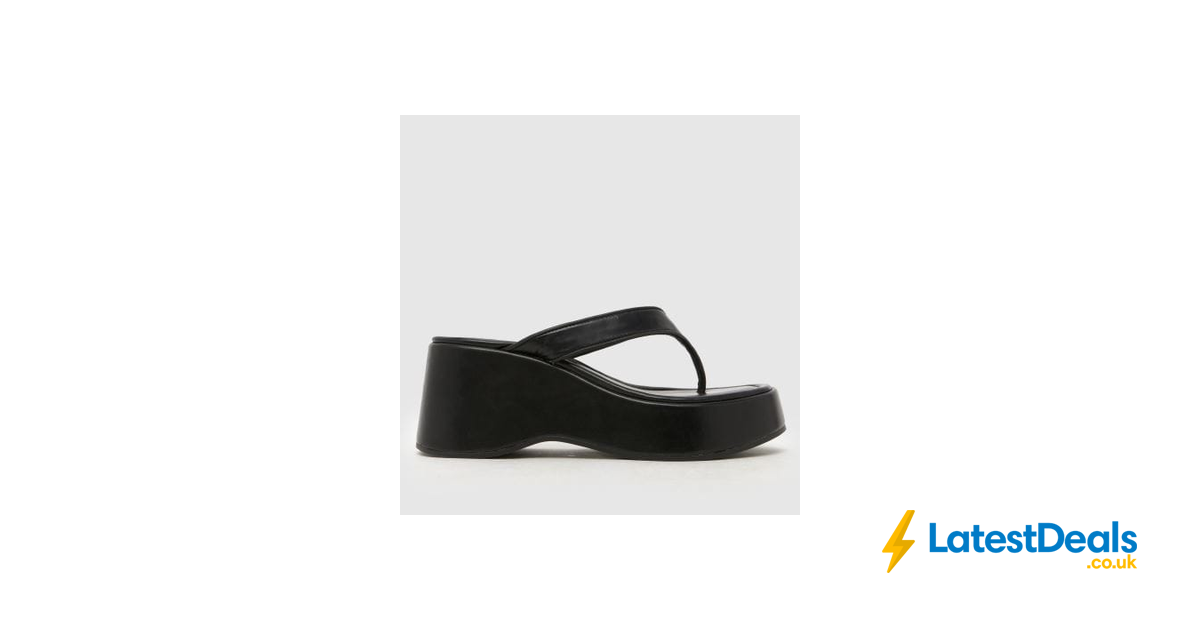 Schuh Tonio Chunky Toe Post in Black, £20.99 at Schuh