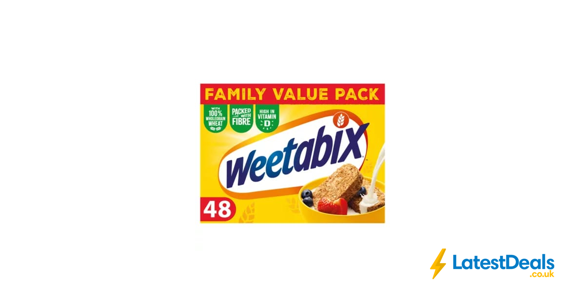 Weetabix Original 48 Pack Cereal, £4.50 at ASDA