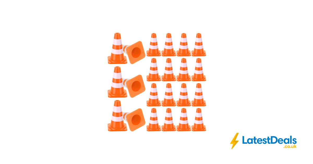 50 Mini Traffic Cones 1-Inch Orange Plastic, £2.69 at Amazon