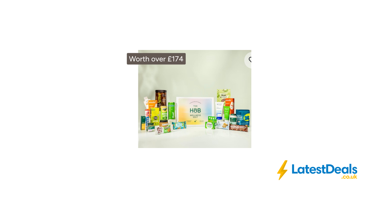 The H&B Wellness Edit Box - Includes 20 Feel-Good Essentials, £39 at ...