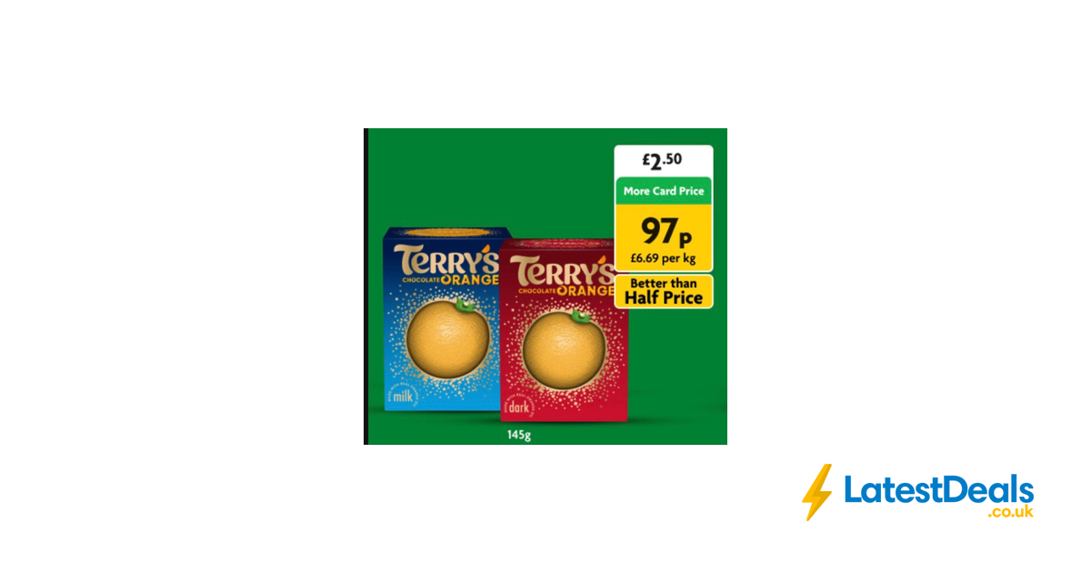 *INSTORE ONLY DEAL* Terry's Chocolate Orange / Dark Chocolate Orange, £ ...